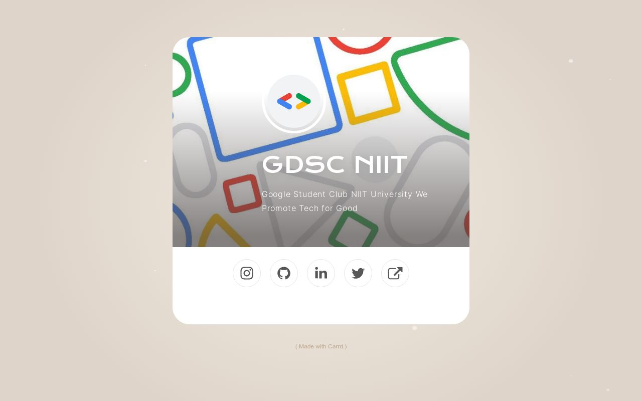GDSC NIIT University